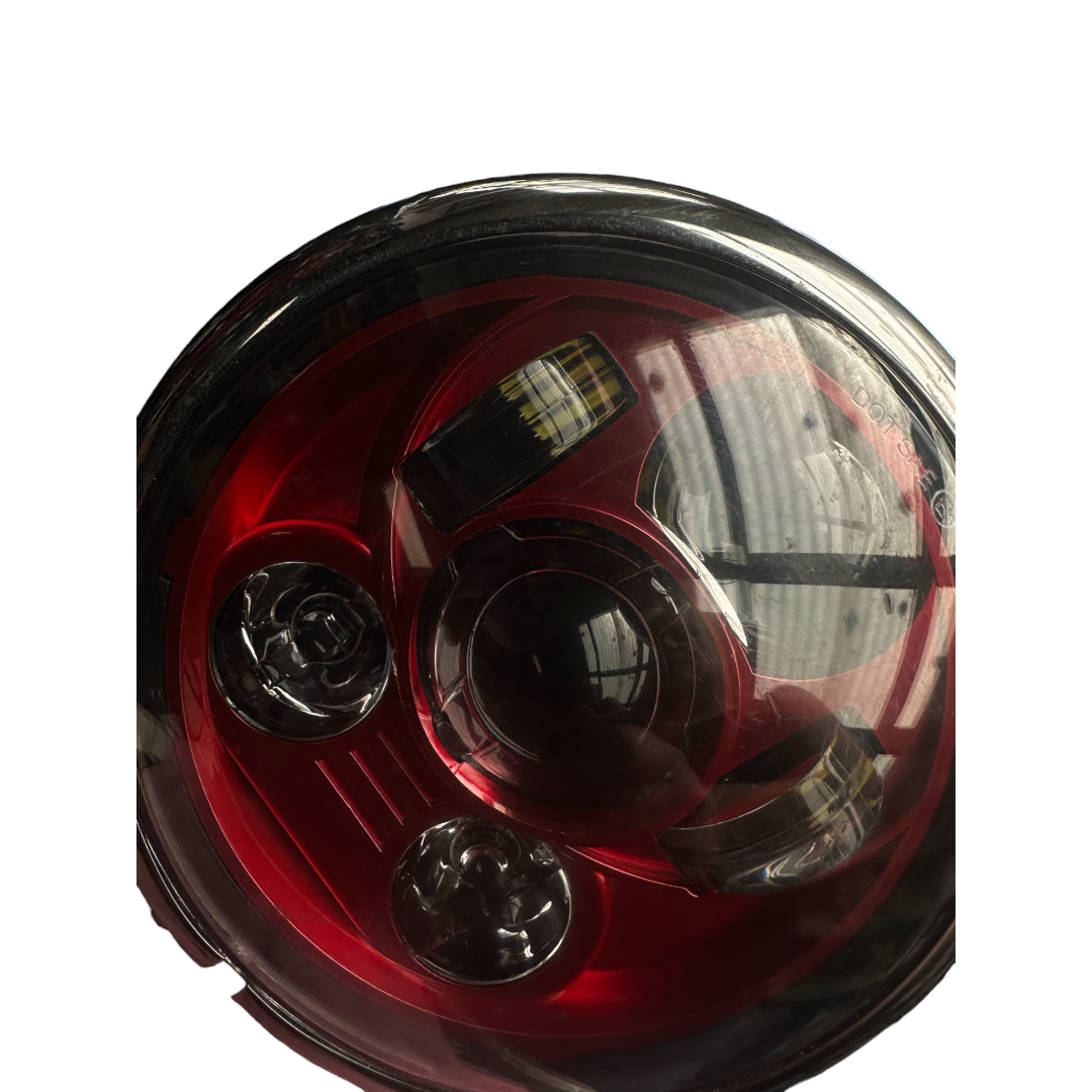 Red Daymaker Headlight with Bucket – LKtraz Motors